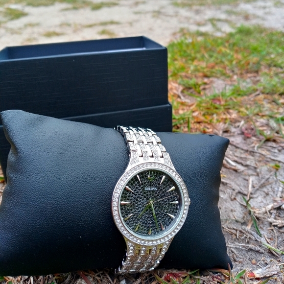 Bulova | Jewelry | Phantom Bulova Silver Tone Quartz Stainless Steel ...